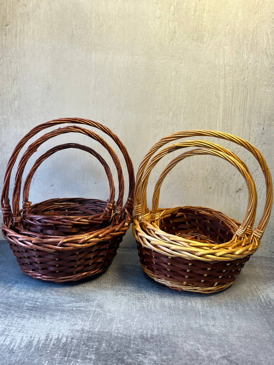 Pletena korpica set 3/1 - Cvećara Agava