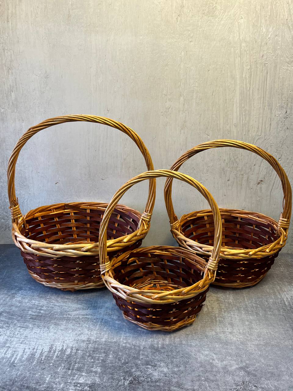 Pletena korpica set 3/1 - Cvećara Agava